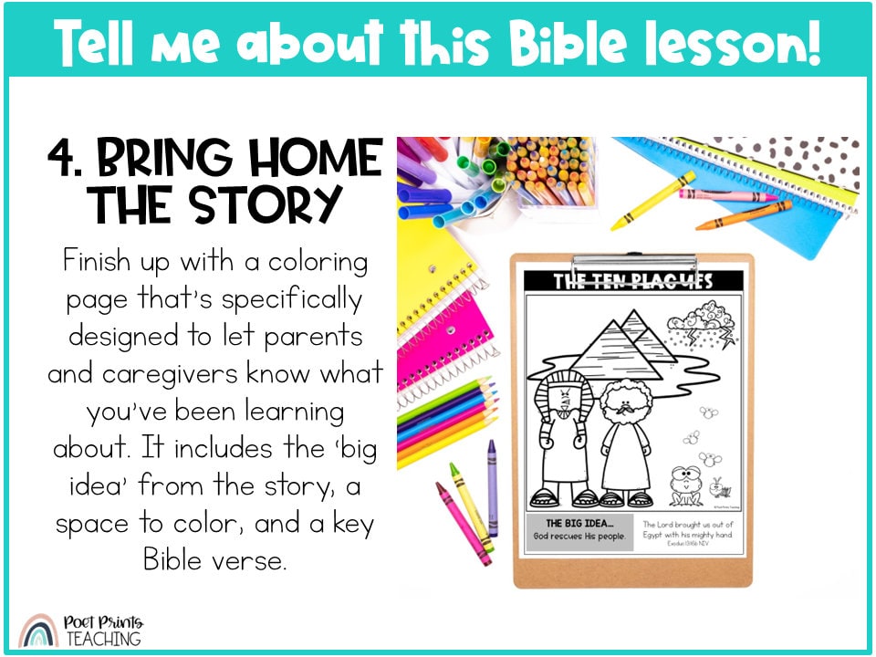 The Ten Plagues Preschool Bible Lesson, Printable Activities for Sunday ...