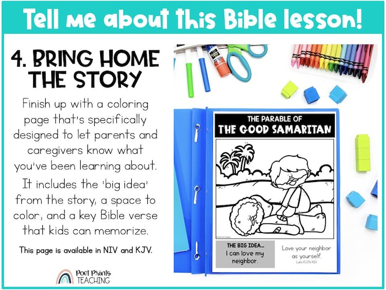 The Parable of the Good Samaritan Bible Lesson for Preschool (PDF ...