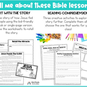 Jesus Feeds the 5000, Miracles of Jesus Sunday School Lessons, Bible ...