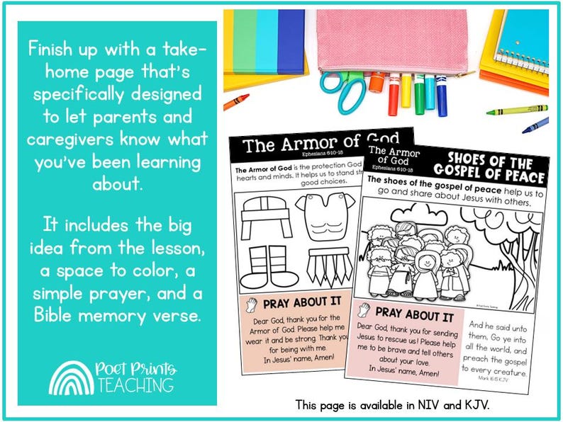 Armor of God Bible Lesson: 8 Printable Crafts & Activities (preschool ...