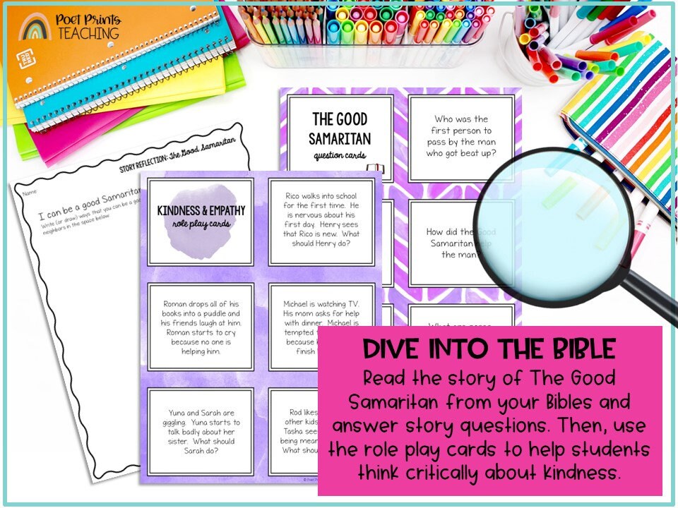 Kindness Bible Lessons for Kids, Bible Based Character Education Sunday ...