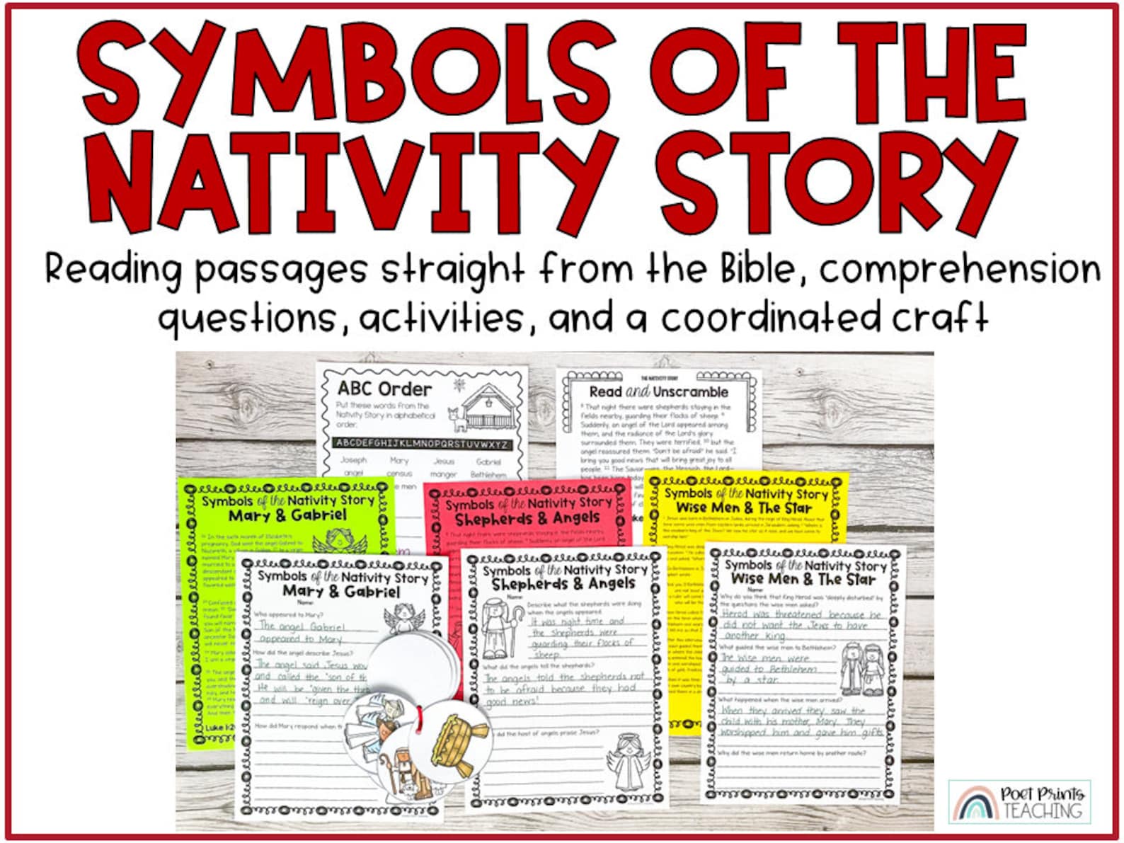 The Nativity Story Reading Passages and Craft, Sunday School Lesson ...