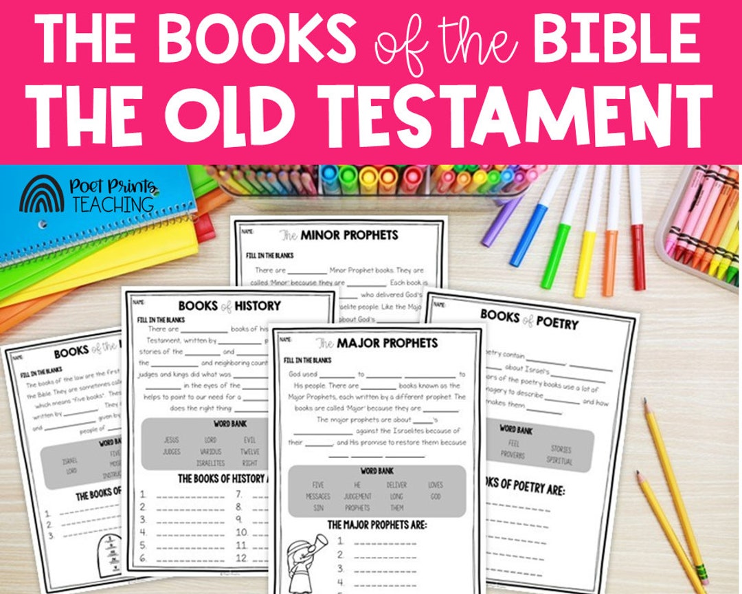 The Books of the Bible Lessons for Kids, Old Testament, Bible Study ...