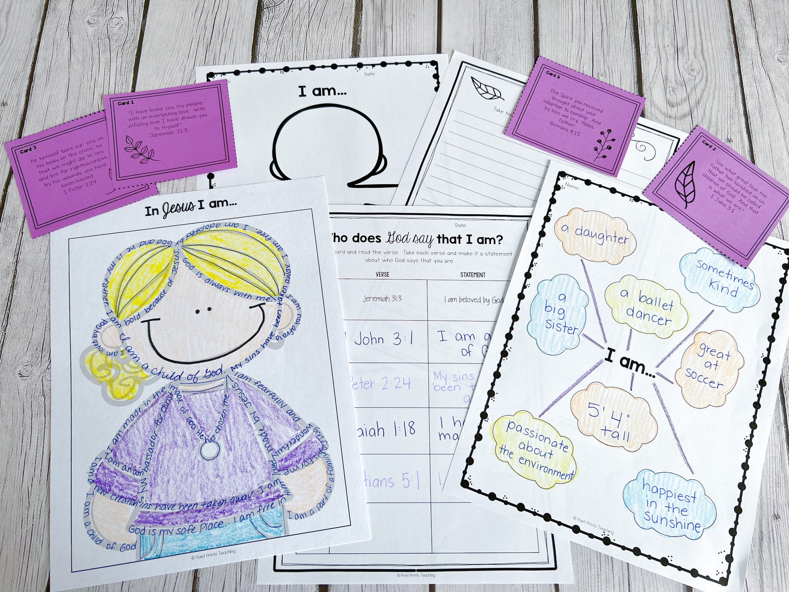 Printable Bible Project for Kids Identity in Jesus Sunday - Etsy