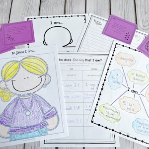 Printable Bible Project for Kids, Identity in Jesus, Sunday School ...
