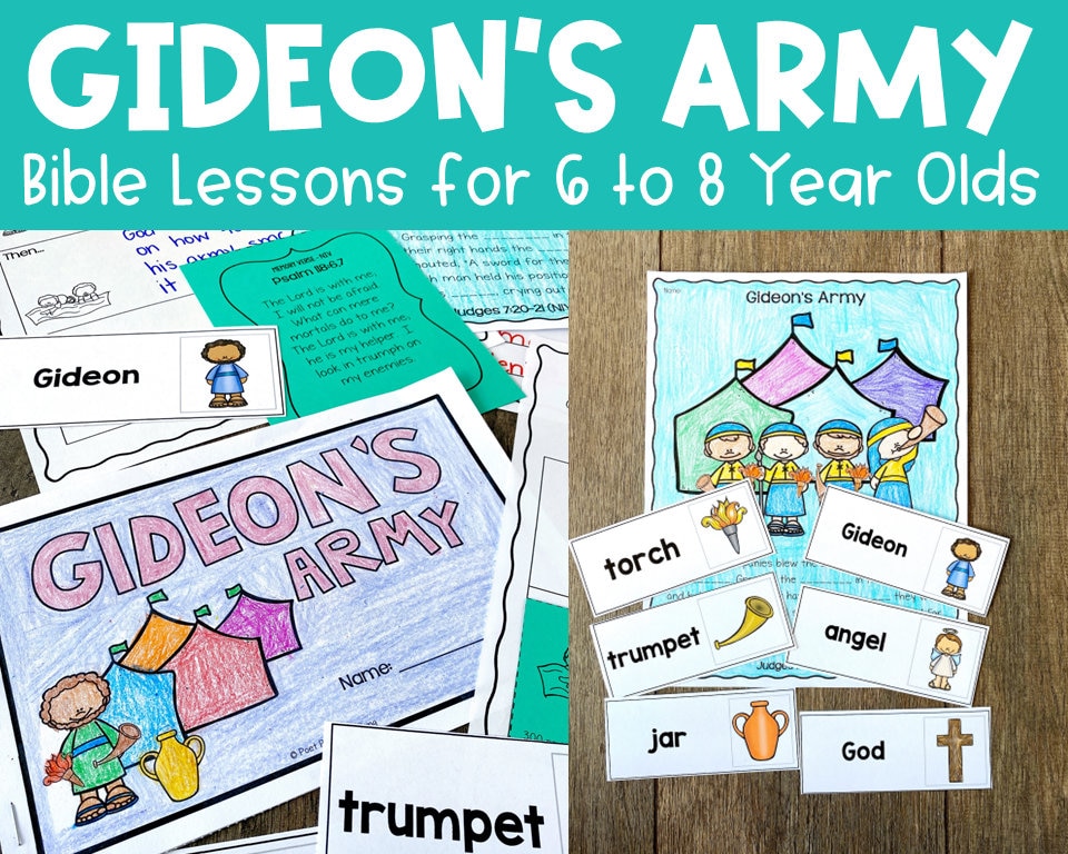Printable Bible Lesson for Kids Gideon's Army of 300 Men - Etsy Canada