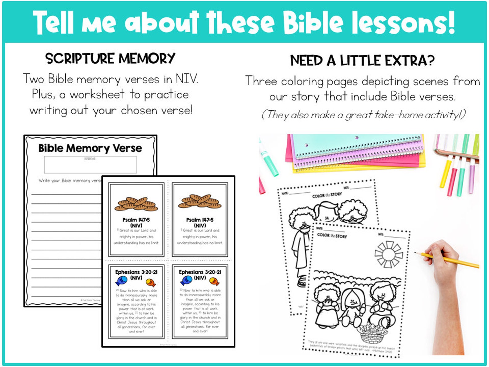 Jesus Feeds the 5000, Miracles of Jesus Sunday School Lessons, Bible ...