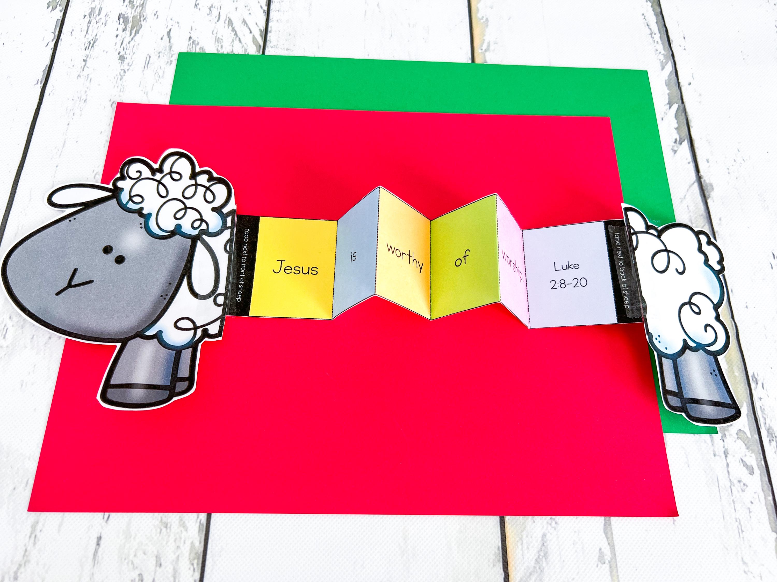 The Shepherds and Angels Christmas Bible Lesson for Kids, Printable ...