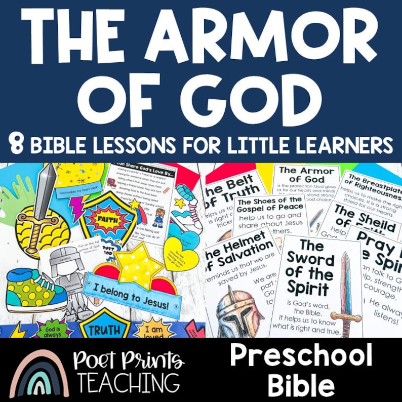 Armor of God Bible Lesson: 8 Printable Crafts & Activities (preschool ...