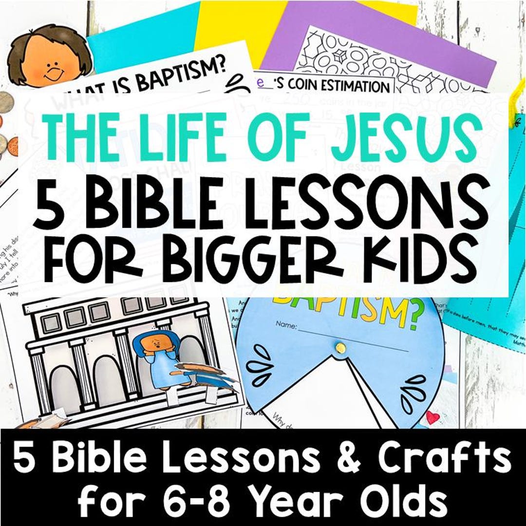 5 Bible Lessons for Kids About Jesus, Printable Crafts and Activities ...