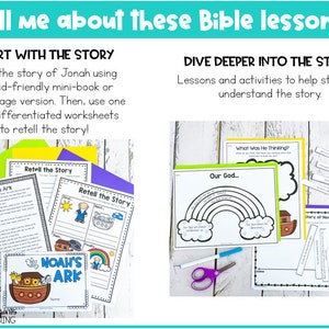 Noah's Ark Bible Lessons and Craft, Printable Sunday School Activity ...