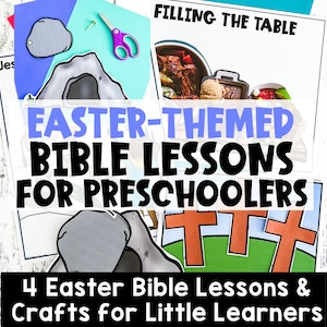 Easter Bible Lessons for Preschool, Printable Crafts and Activities for ...