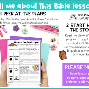 The Ten Plagues Preschool Bible Lesson, Printable Activities for Sunday ...
