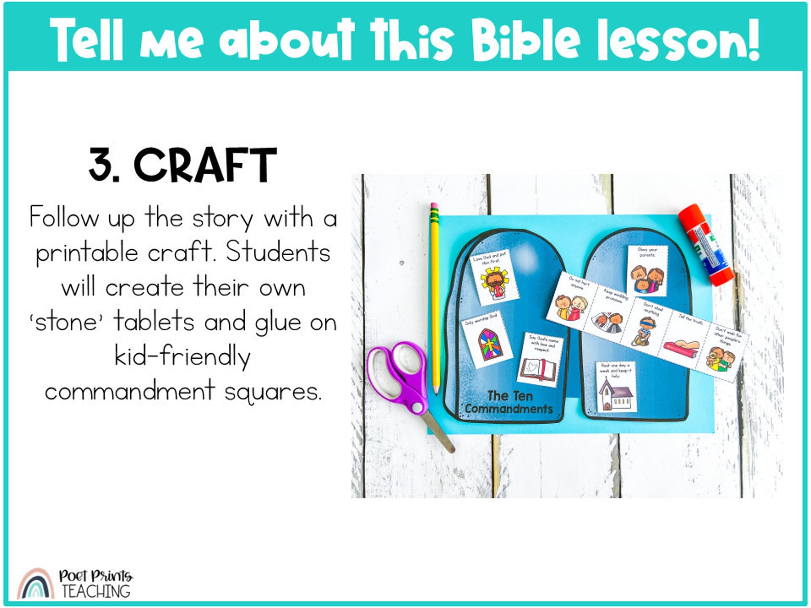 The Ten Commandments Preschool Bible Lesson, Printable Activities for ...