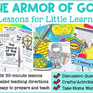 Armor of God Bible Lesson: 8 Printable Crafts & Activities (preschool ...