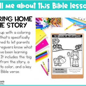 The Parable of the Lost Sheep Printable Bible Craft and Lesson for ...