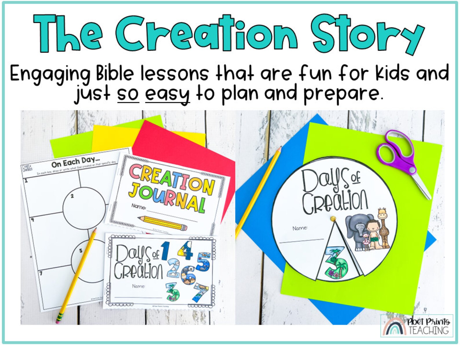Days of Creation Craft Bible Lessons and Craft, Printable Sunday School ...