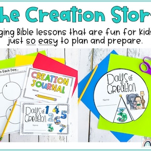 Days of Creation Craft Bible Lessons and Craft, Printable Sunday School ...