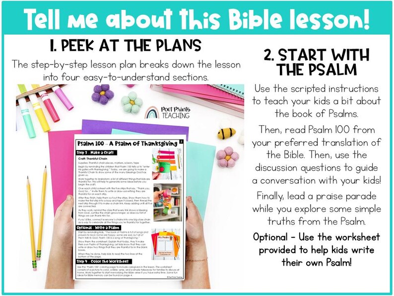 Thanksgiving Bible Lesson for Preschool and Kindergarten (PDF Digital ...