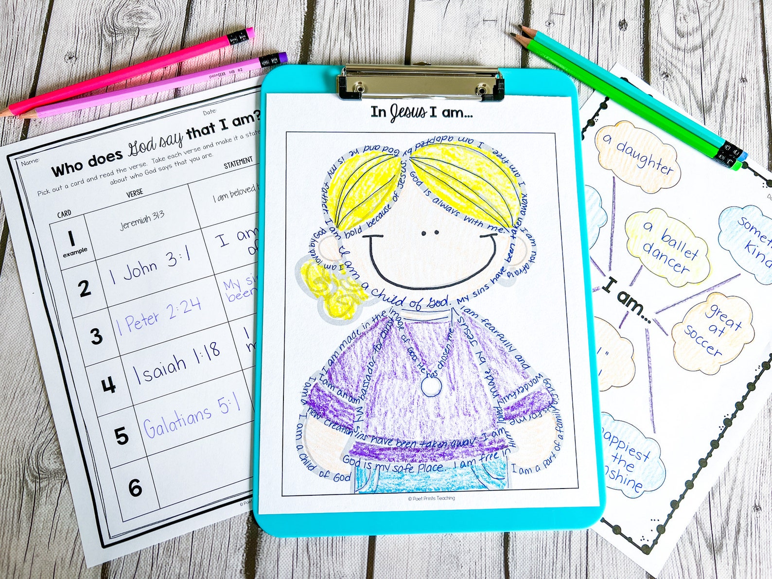 Printable Bible Project for Kids Identity in Jesus Sunday - Etsy