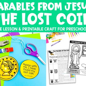 The Parable of the Lost Coin Printable Bible Craft and Lesson - Etsy
