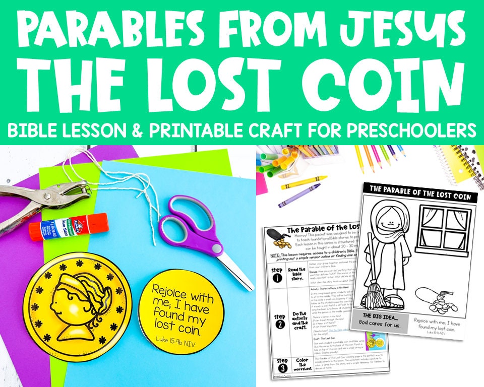 The Parable of the Lost Coin Printable Bible Craft and Lesson for ...