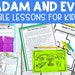 Garden of Eden Adam and Eve Craft Bible Lessons and Craft, Printable ...