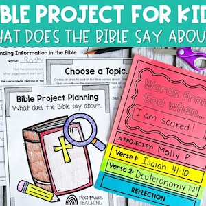 Printable Bible Project, Topics in the Bible, Sunday School Lessons ...