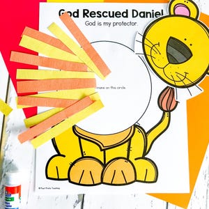 Daniel in the Lion's Den, Old Testament Bible Lesson, Printable Bible ...