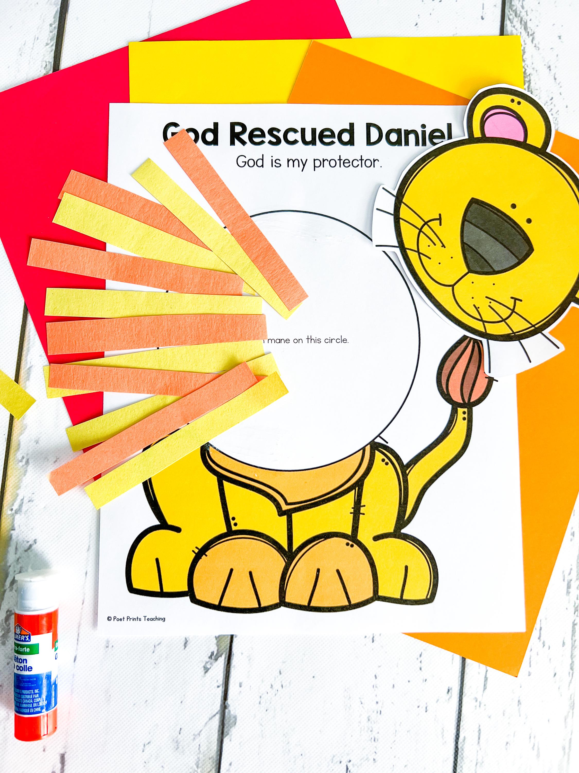 Daniel in the Lion's Den, Old Testament Bible Lesson, Printable Bible ...