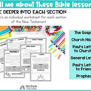 The Books of the Bible Lessons for Kids, New Testament, Bible Study ...