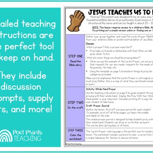 5 Bible Lessons About Jesus for Preschool, Printable Crafts and ...