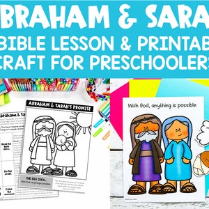 Preschool Bible Lesson About Abraham and Sarah , Printable Craft for ...