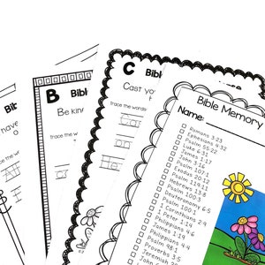 Bible Memory for Little Kids, Scripture Memory, Kindergarten Bible ...