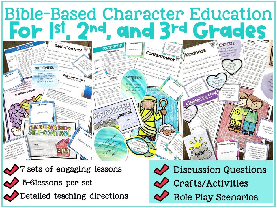 Bible Lessons for Kids, Character Education, Kindness Honesty Self ...