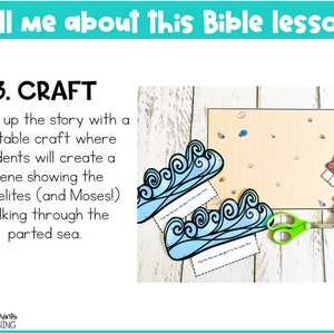 Parting the Red Sea Preschool Bible Lesson, Printable Activities for ...