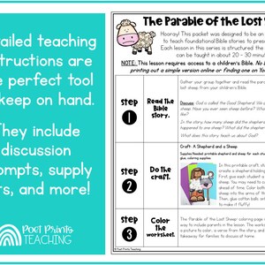 Parables of Jesus, 5 Preschool and Kindergarten Bible Lessons for ...