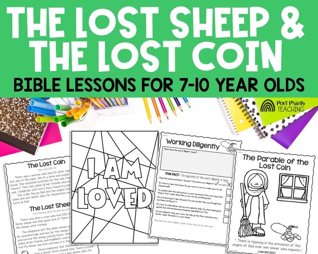 The Parable of the Lost Sheep and Lost Coin Bible Lesson for Kids ...