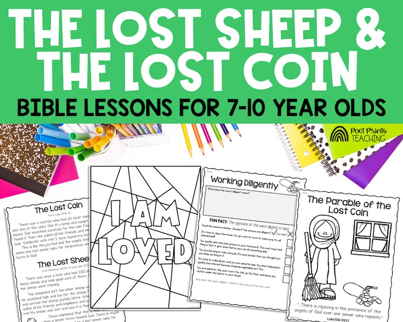 The Parable of the Lost Sheep and Lost Coin Bible Lesson for Kids ...