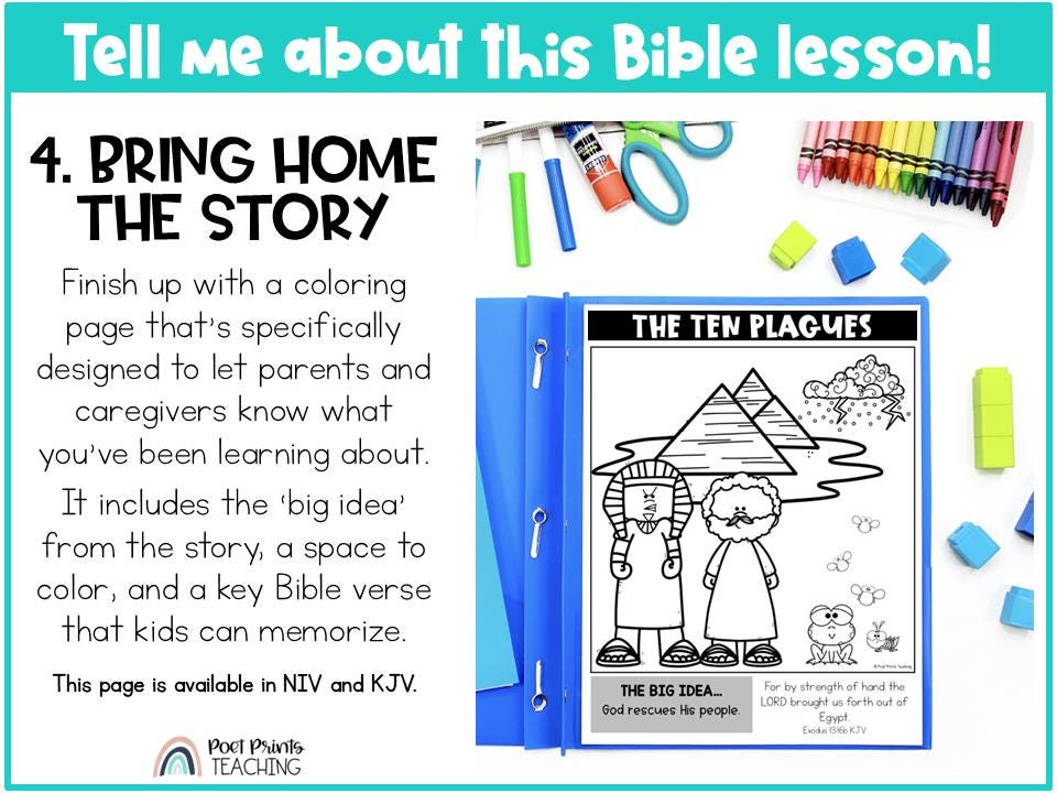 The Ten Plagues Preschool Bible Lesson, (PDF Download) Printable Craft ...