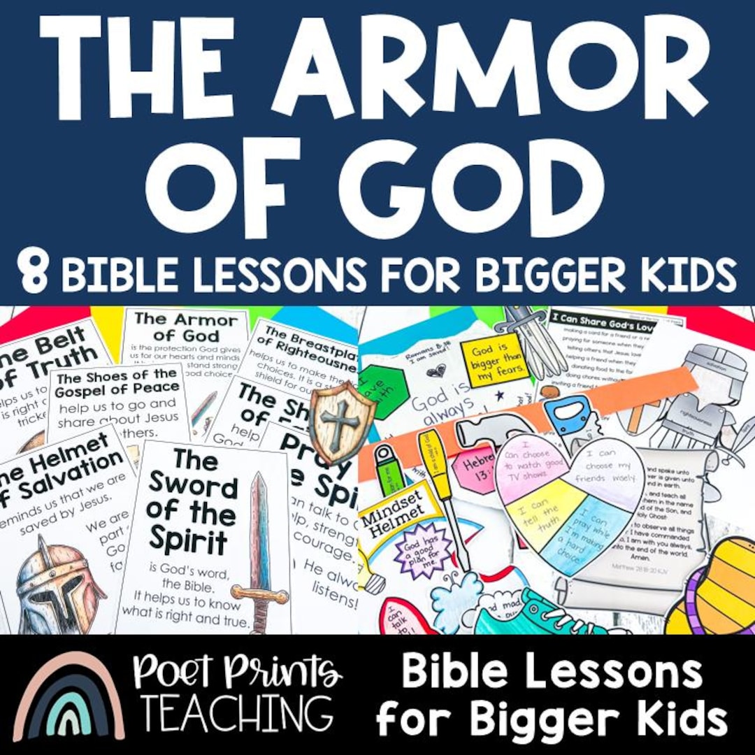 Armor of God Bible Lesson & Crafts for Kids: Sunday School, VBS ...