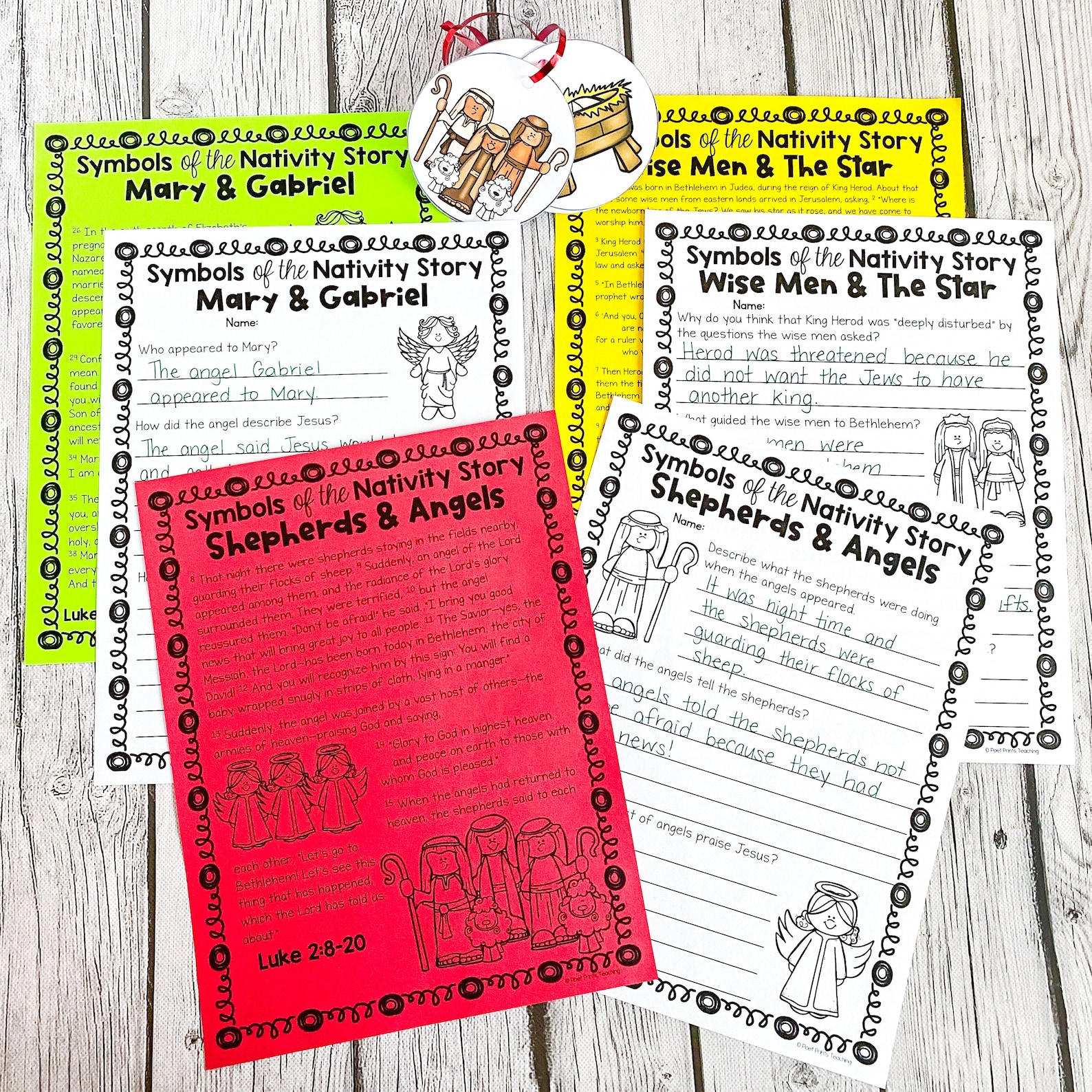 The Nativity Story Reading Passages and Craft, Sunday School Lesson ...