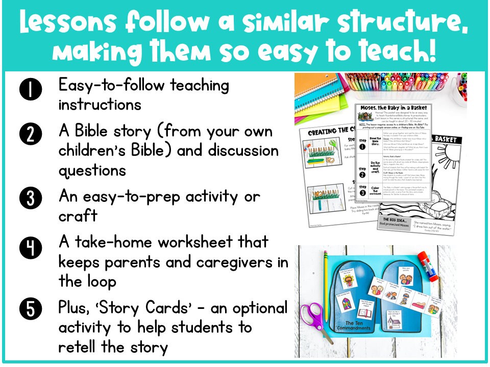 Preschool Bible Crafts and Lessons, Printable Activities, Sunday School ...