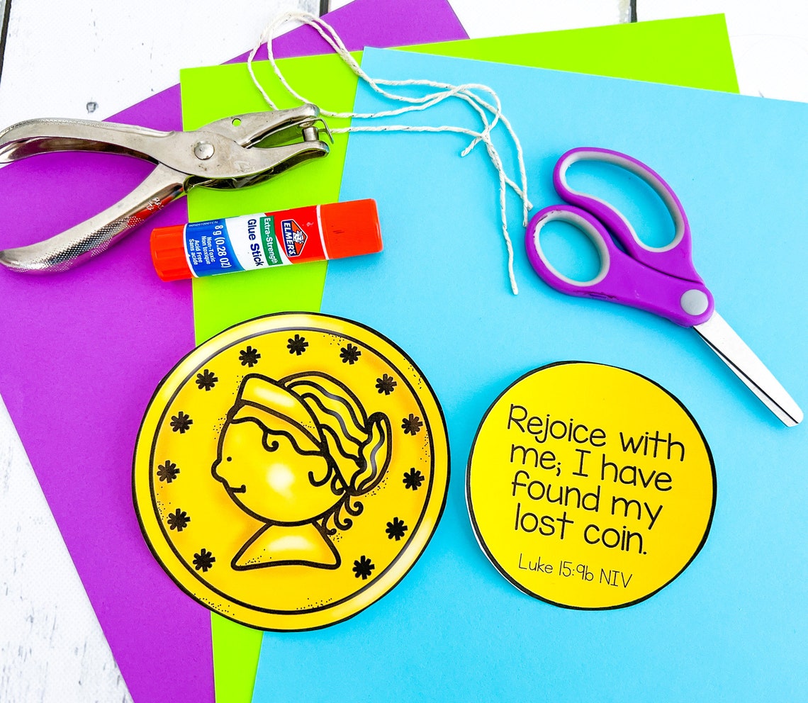 The Parable of the Lost Coin Printable Bible Craft and Lesson for ...