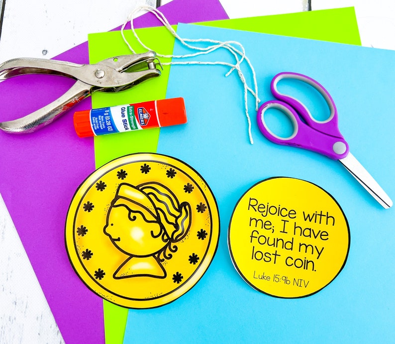 The Parable of the Lost Coin Printable Bible Craft and Lesson for ...