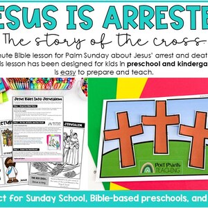 Jesus is Arrested, Easter Preschool Bible Lesson and Printable Craft ...