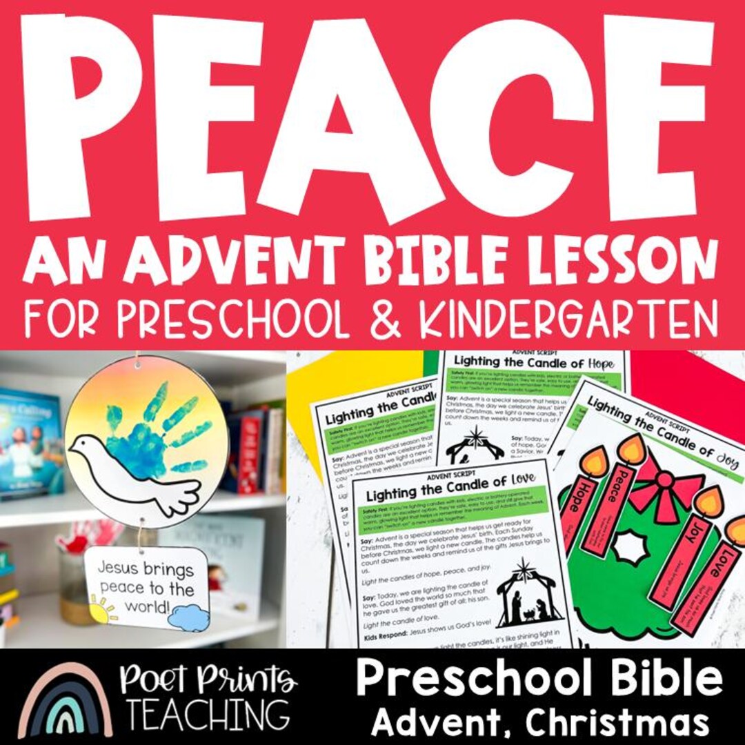 Peace, Christmas Bible Lesson for Advent, Preschool and Kindergarten ...