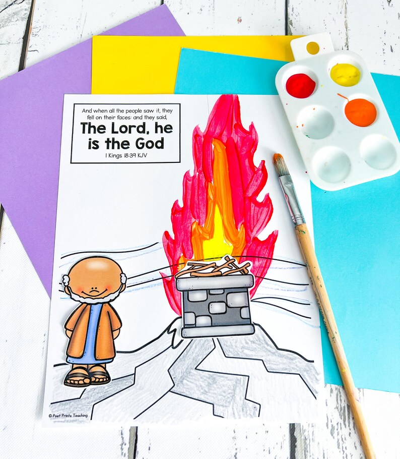 Elijah and the Prophets, Old Testament Bible Lesson, Printable Bible ...