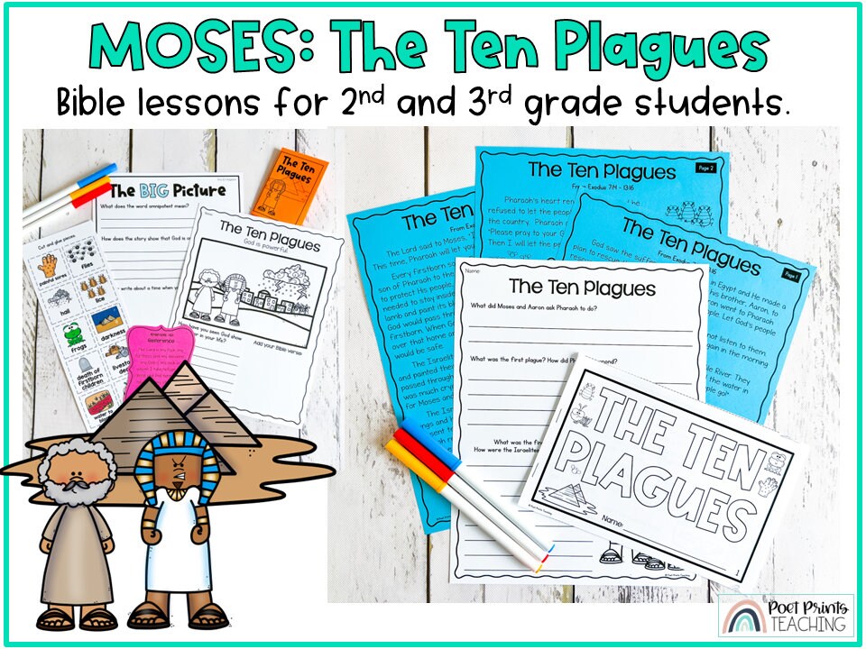 The 10 Plagues of Egypt, Printable Bible Craft and Lesson for Kids ...