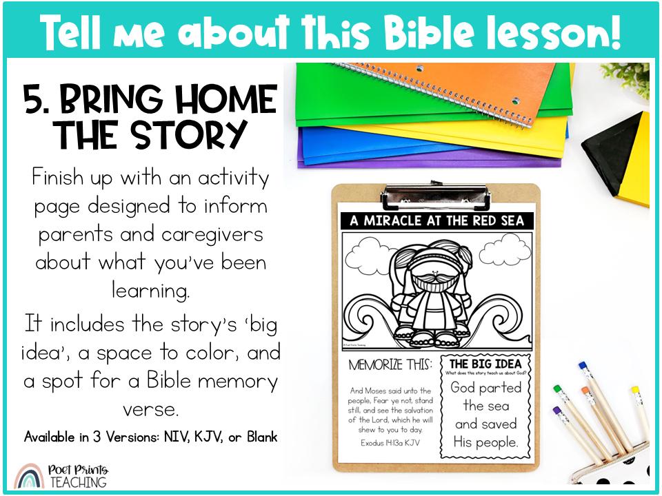 The Ten Commandments Bible Lesson for Kids, Printable Craft and ...
